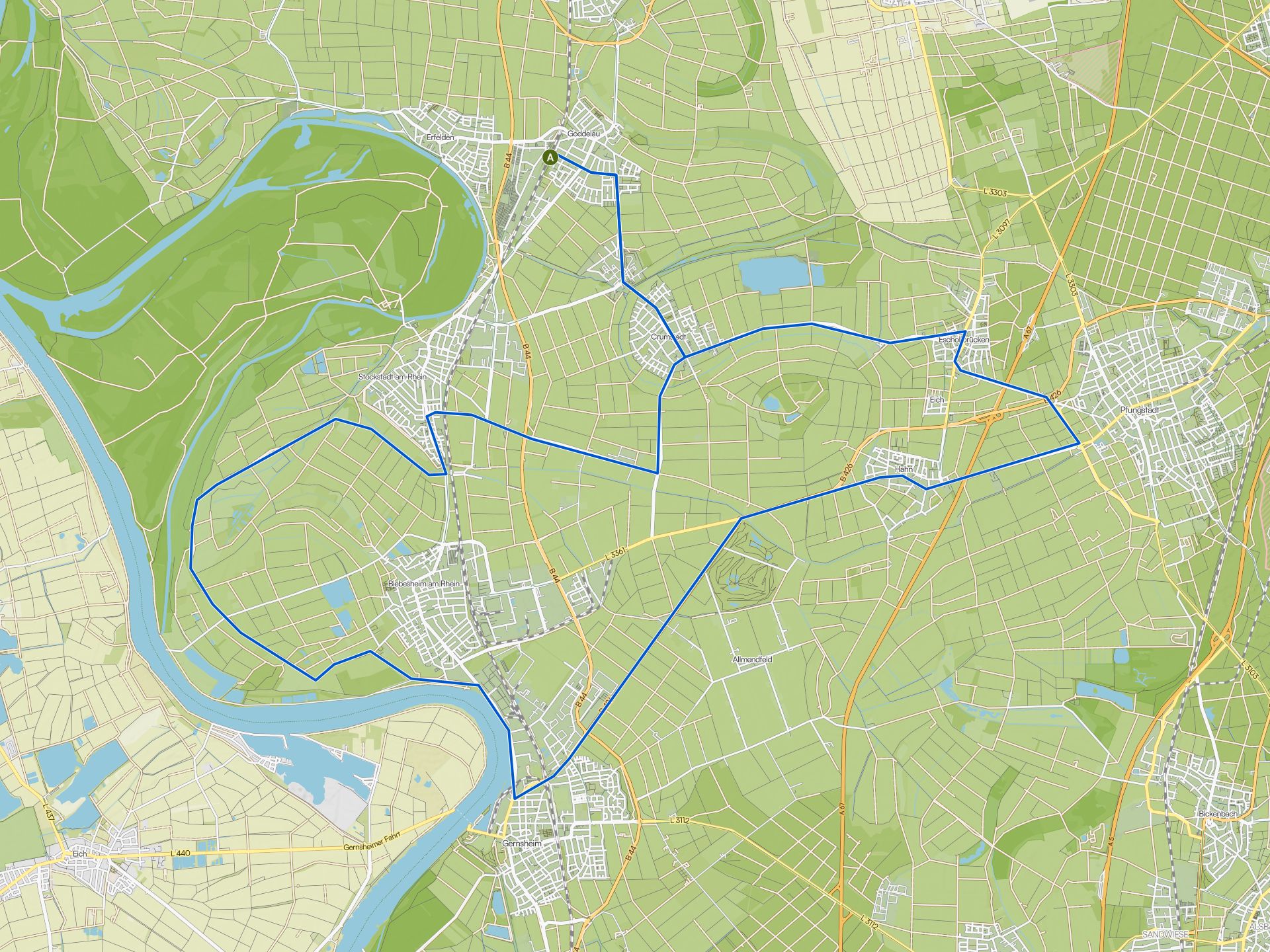 De mooiste autovrije fietsroutes in Kühkopf-Knoblochsaue | Komoot